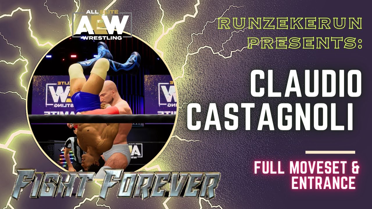 Claudio Castagnoli FULL Moveset & Entrance | AEW: Fight Forever Custom ...