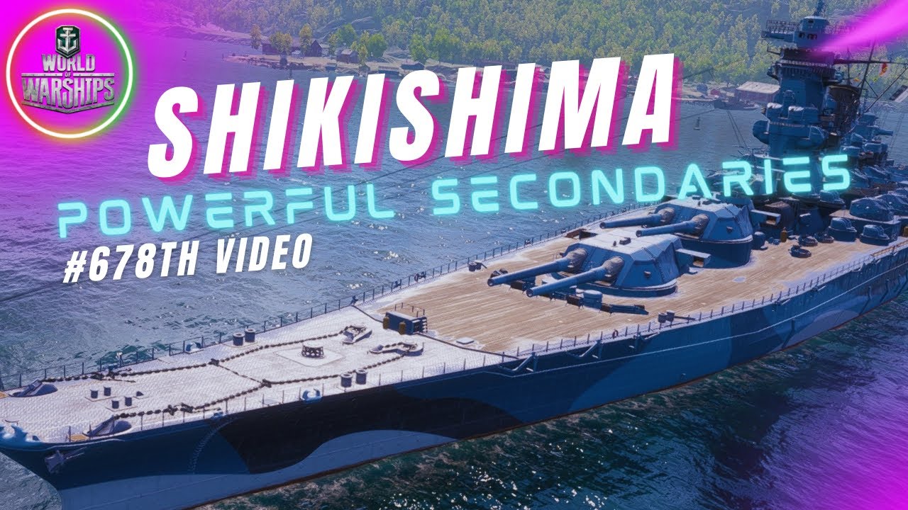 SHIKISHIMA Battleship / WoWs / World of Warships #wows #worldofwarships ...