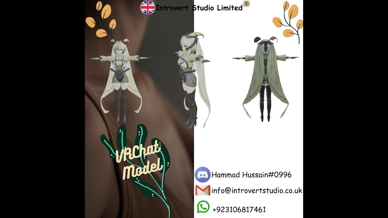 Furry girl with 4 hands for VRChat | made by #introvert_studio_limited | #commission #vrchat #3d ...