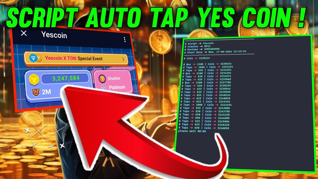 UPDATE !! NEW SCRIPT YES COIN TELEGRAM - YouTube