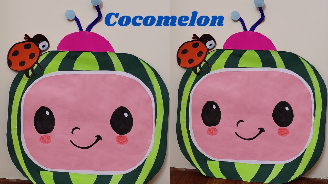 cocomelon paper craft | cocomelon theme birthday decoration idea # ...