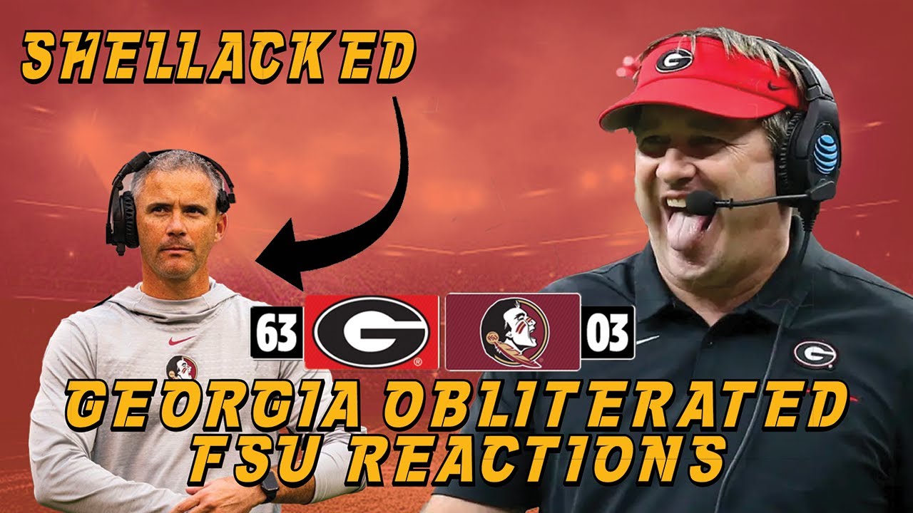 Georgia vs FSU... Noles Shellacked - YouTube