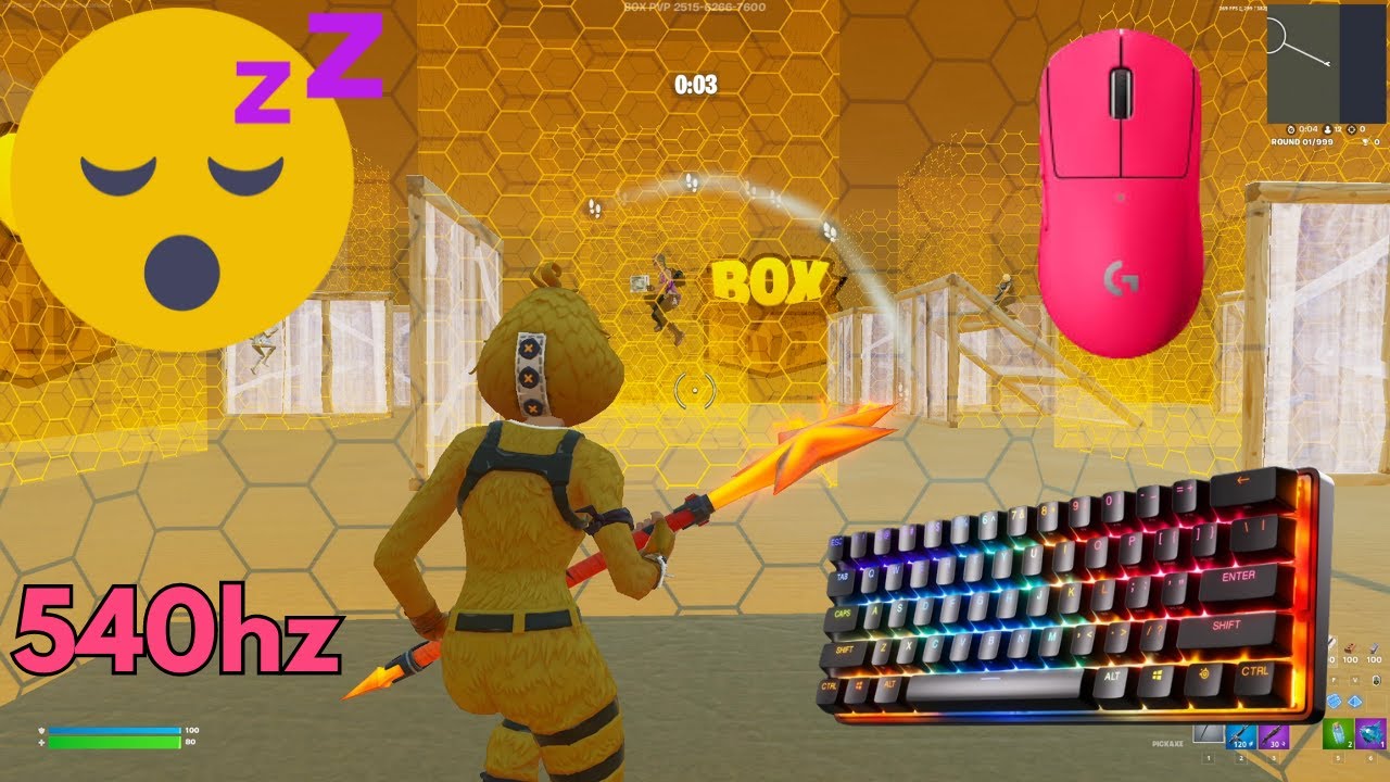 ASMR Fortnite Chill🌟(540HZ - 0 PING) 😴 Box Fight Zone Wars 📦 Razer Huntsman mini 4K 60FPS - YouTube