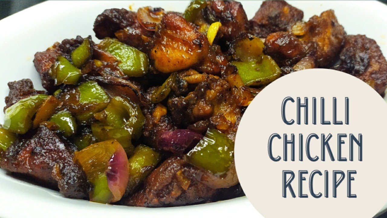 Dry chilli chicken | DRY CHILLI CHICKEN RECIPE | Chilli chicken recipe ...