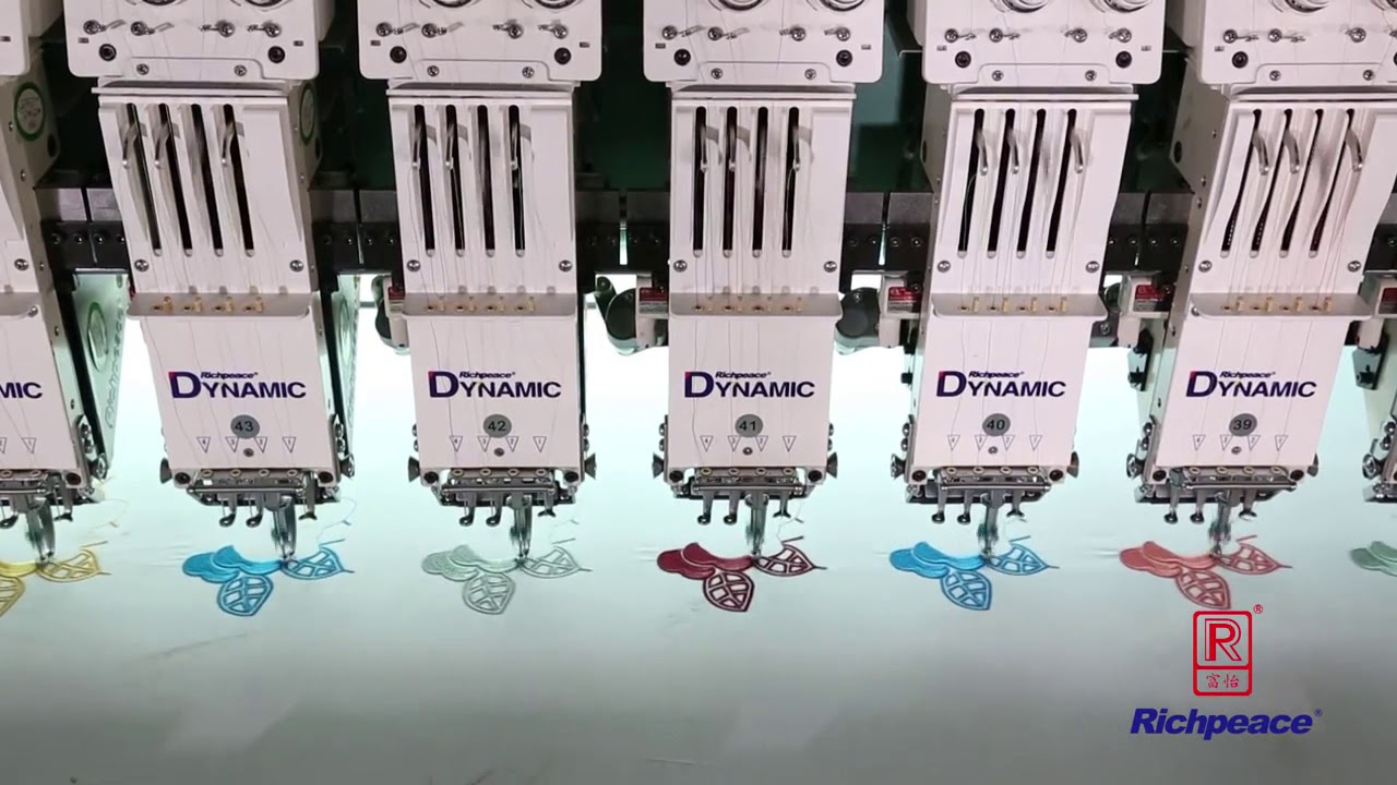 Richpeace Computerized Large Scale Flat Embroidery Machine - YouTube