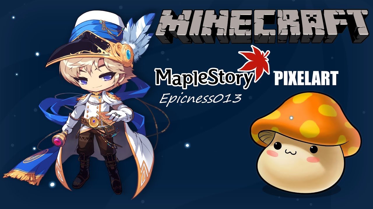 Minecraft Pixelart : MapleStory #1 - YouTube
