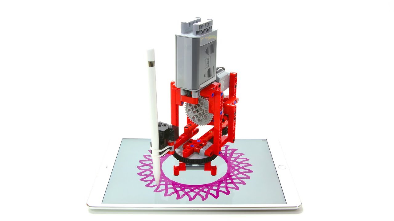 A Sweet Motorized Spirograph Made Using LEGO Parts