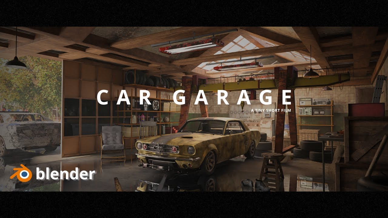 3D Car Garage - Blender Short Film | Badhri_3d - YouTube