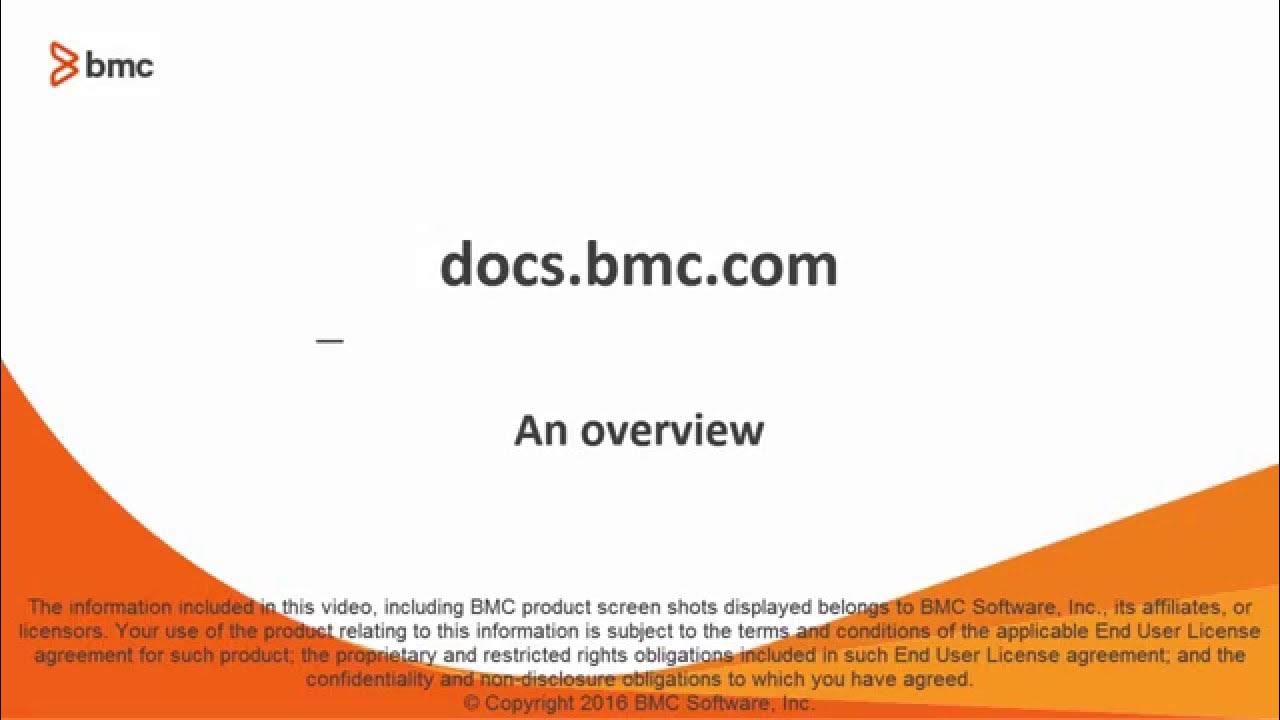 Overview of docs.bmc.com - YouTube