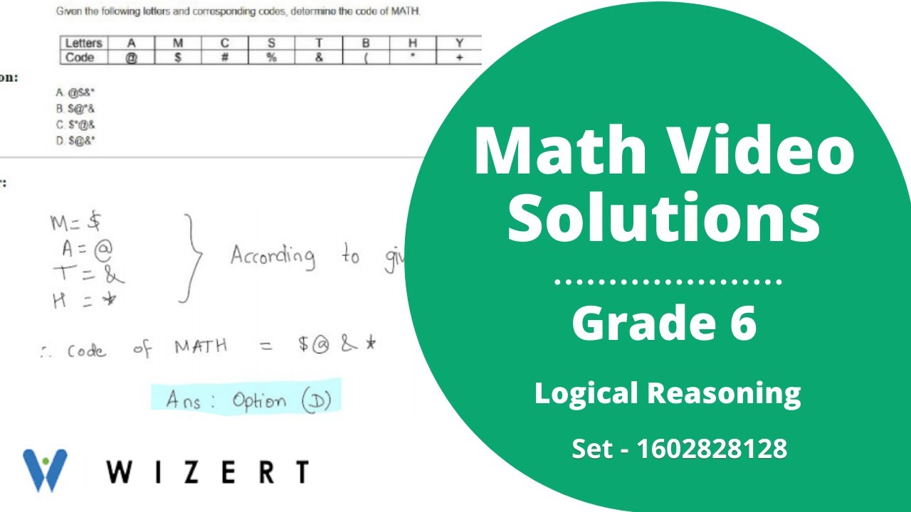 Grade 6 Math Questions With Answers Mathematics Logical Reasoning For Grade 6 Math Questions With Answers Mathematics Logical Reasoning For