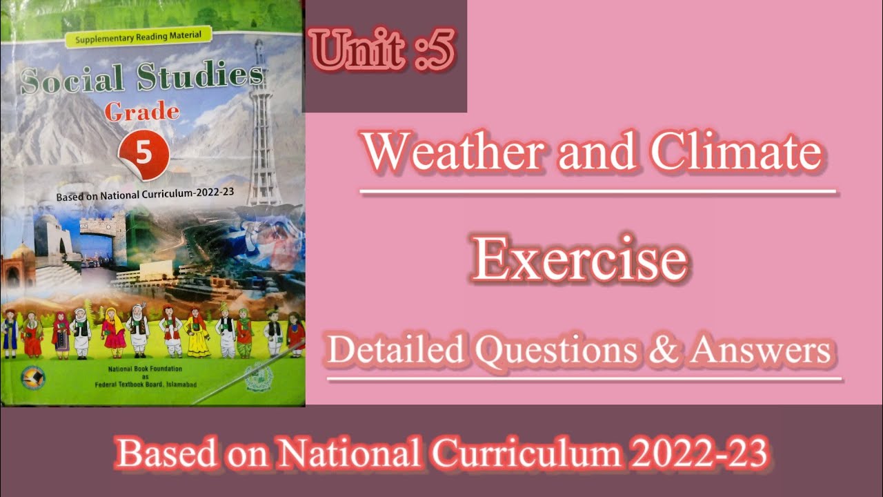 Unit 5 "Weather and Climate"||Detailed Questions & Answers||Social ...