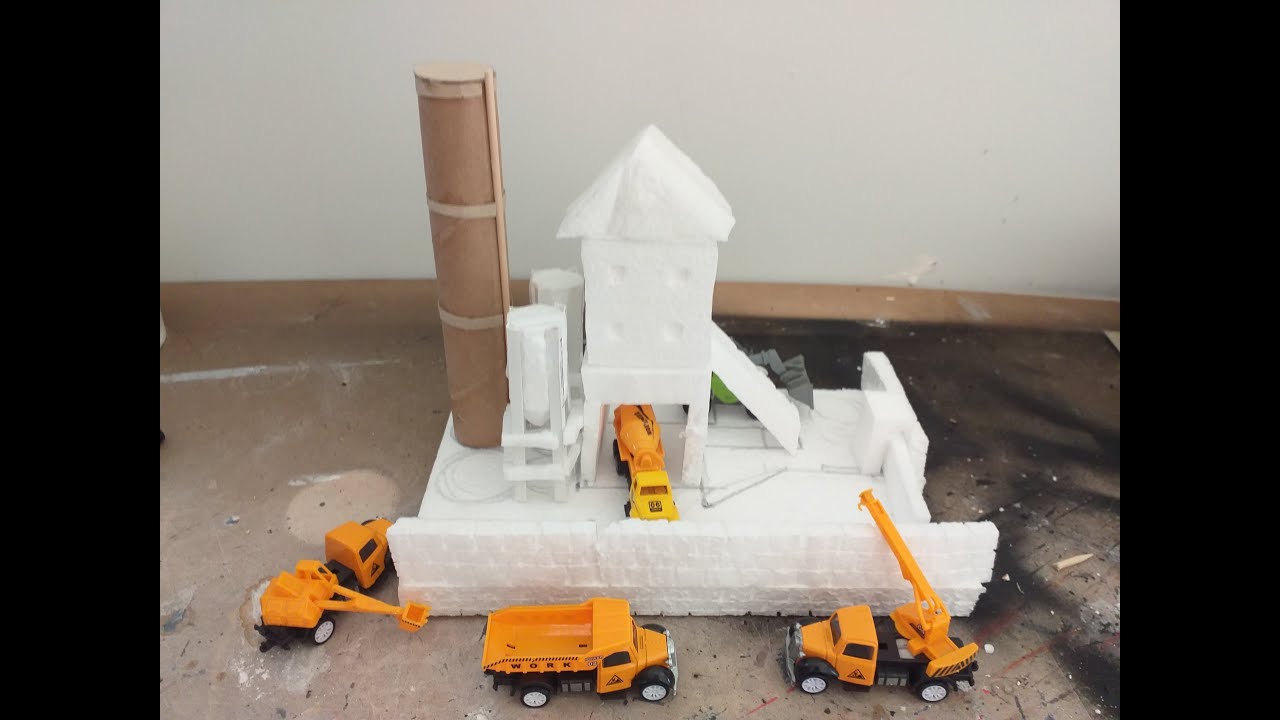 Making of cement factury #diorama #artandcraft #modelrailway - YouTube