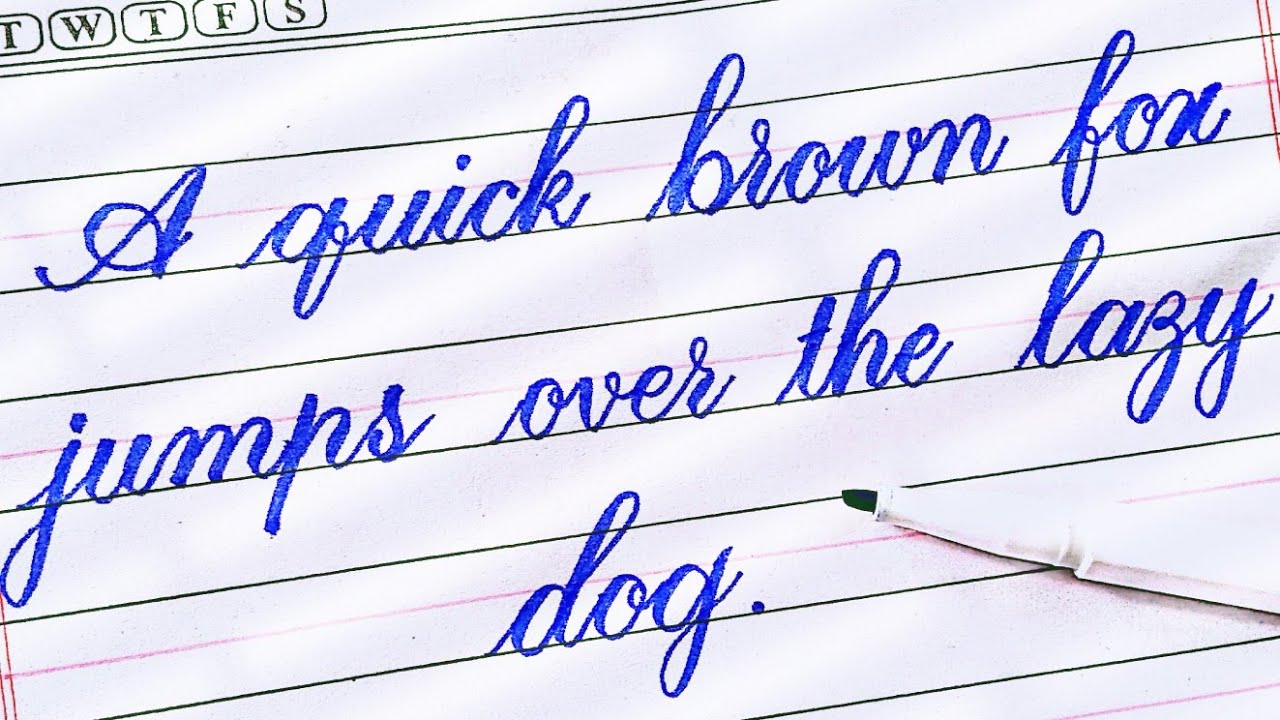 A quick brown fox jumps over the lazy dog ️ - YouTube