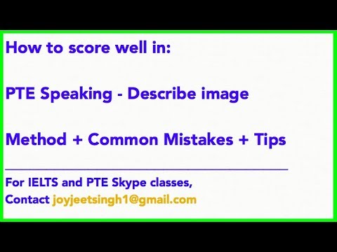 Describe Image PTE Speaking Test - How to score well [Method + Common ...