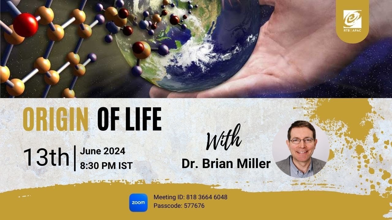Origin of Life - Dr Brian Miller - YouTube
