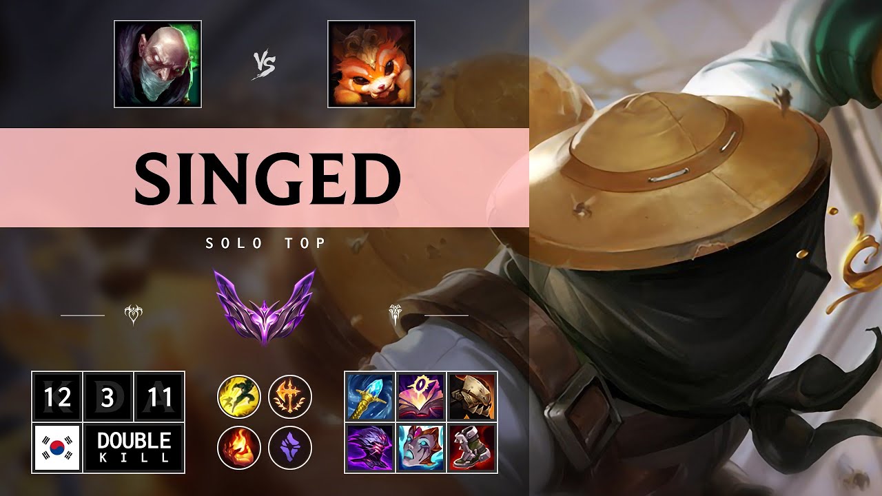 Singed Top vs Gnar: Legendary - KR Master Patch 14.15 - YouTube