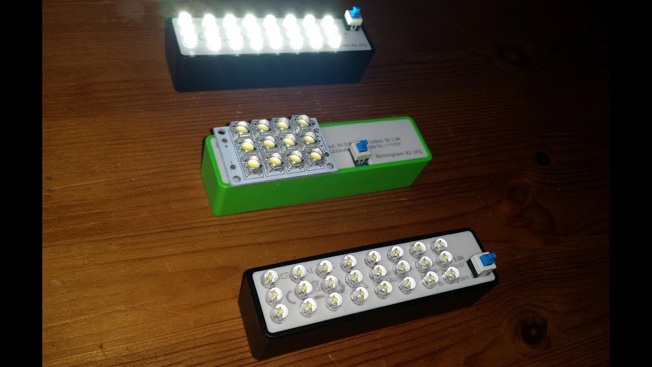 Making A High Power LED Rechargable Light For £2 - YouTube