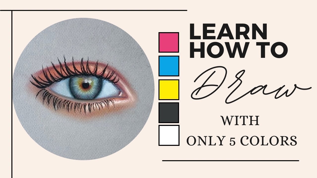 YOU DON’T NEED 100 PENCILS! Create Amazing Art with ONLY 5 COLORS - YouTube
