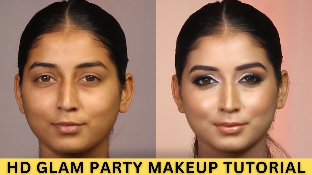 How to do HD GLAM PARTY MAKEUP || Product details || Step by step ...