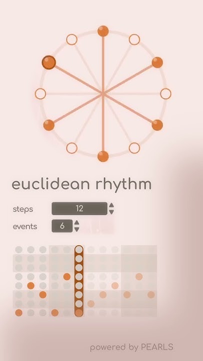 Pearls - Euclidean rhythm - 12 #rackextension #reason12 #euclidean #rhythm #musictheory - YouTube