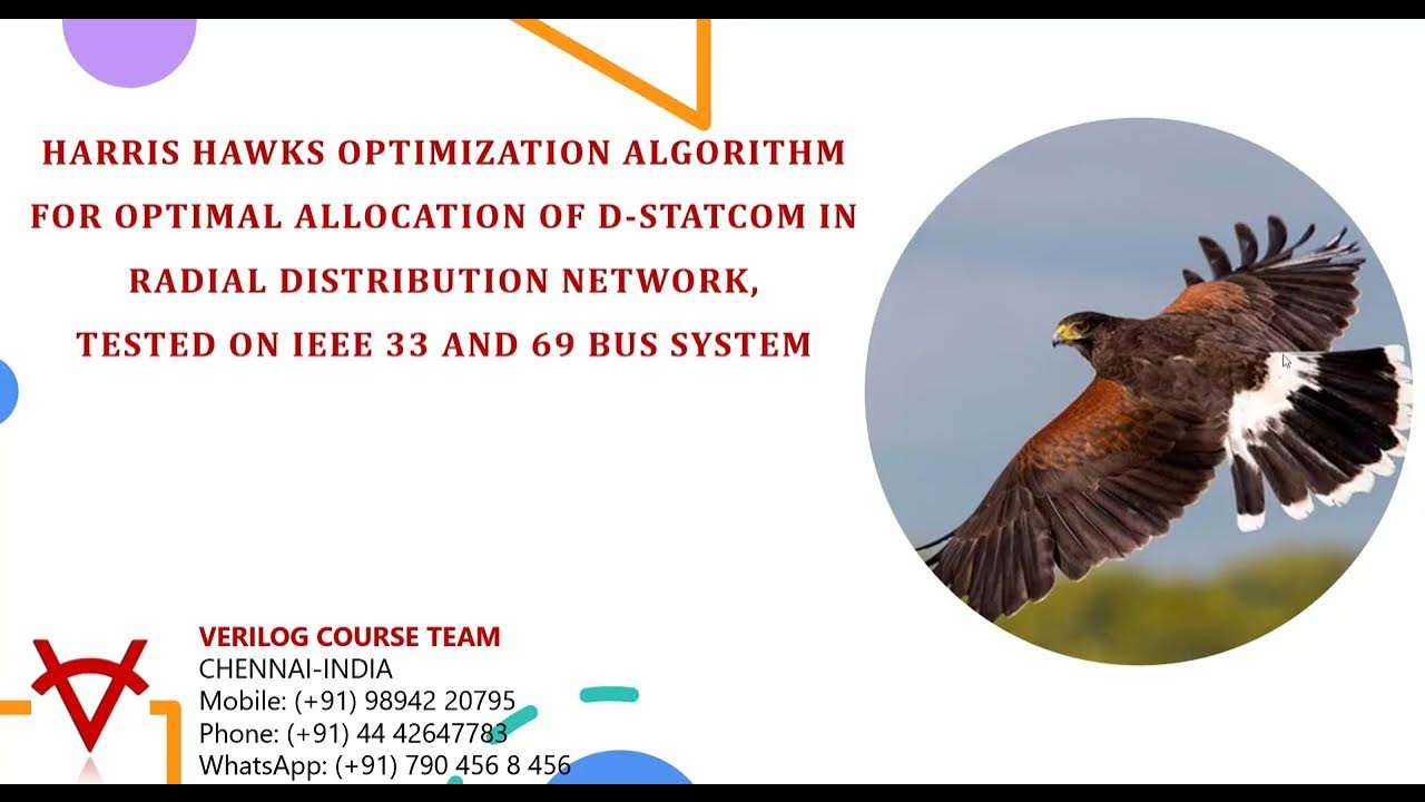 HARRIS HAWKS OPTIMIZATION ALGORITHM FOR OPTIMAL ALLOCATION OF D-STATCOM IN RDN - YouTube