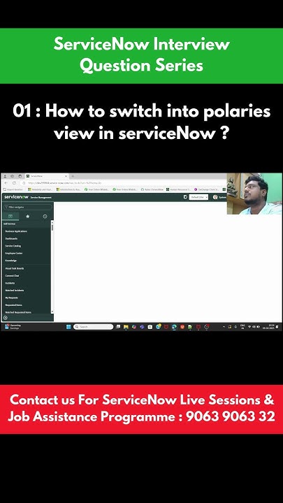 01| How to Switch into Polaris View in ServiceNow? by Veda technologies ...