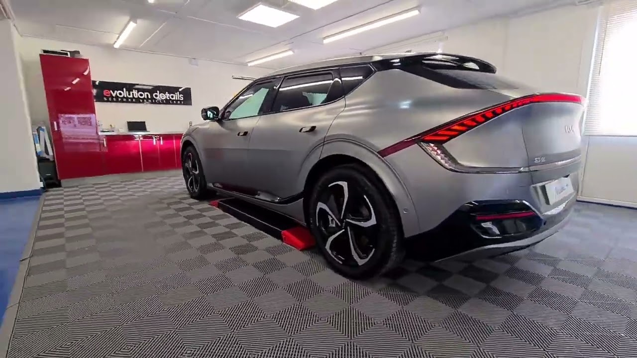 kia ev6 matte finish arrived for new vehicle preparation & Modesta ...