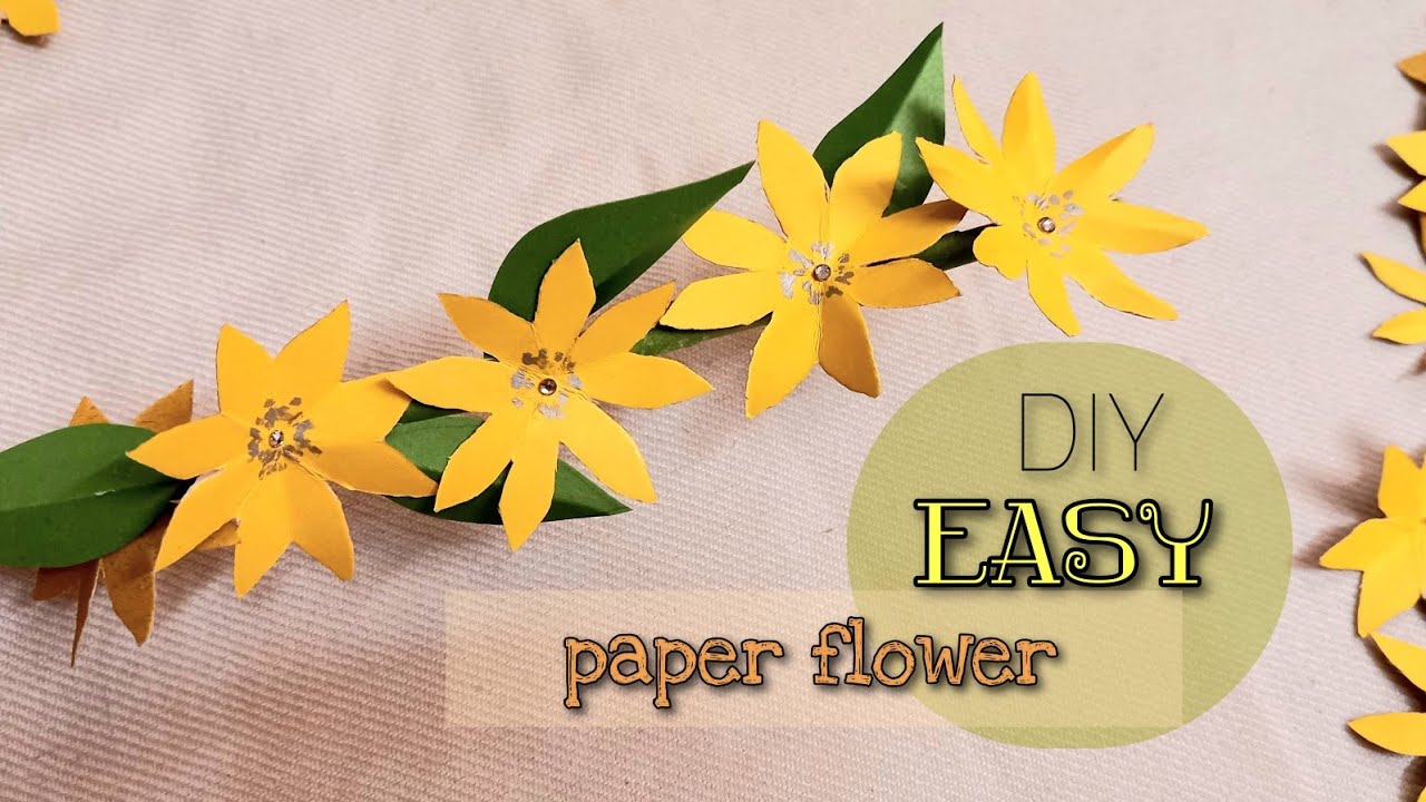 DIY - 3D Flower From Paper ? How To Make | Paper Flower | Paper Flower ...