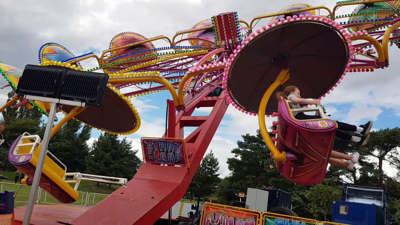 Chance hanley sky diver off ride Chester le street park 2018 - YouTube