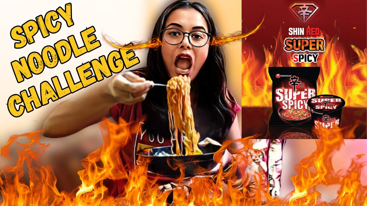 spicy noodle challenge🔥| "World's spiciest noodle challenge - Can I ...