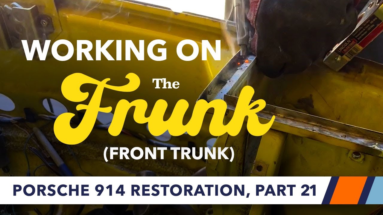 Porsche 914 front trunk (FRUNK) repair - YouTube