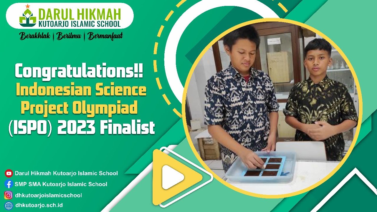 Congratulations!! Indonesian Science Project Olympiad (ISPO) 2023 ...