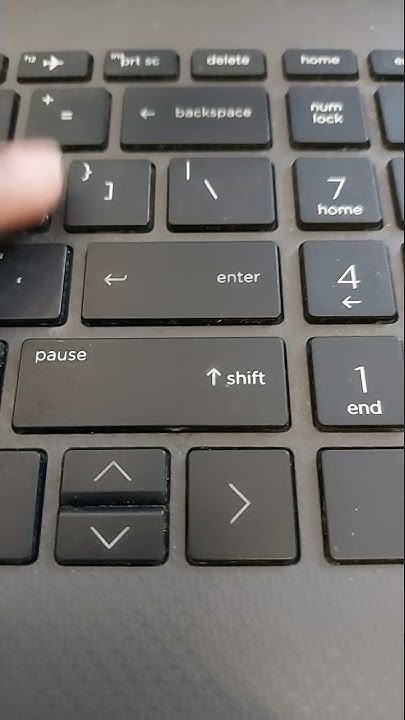 How to press Enter key on laptop keyboard - YouTube