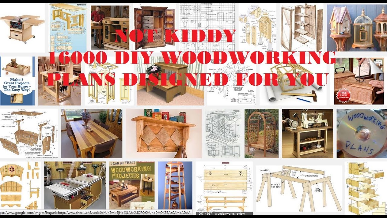 Easy 16 000 woodworking DIY plans Design Ready - YouTube