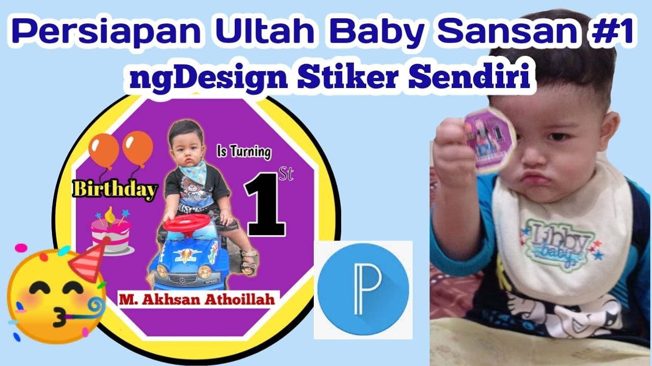 Mendesign Stiker Ultah Sendiri, Cara Membuat Stiker Ultah, design ...