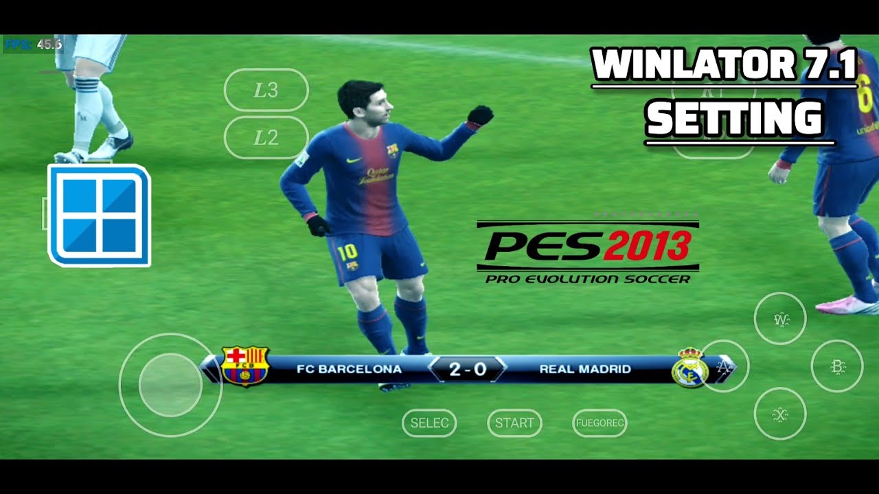 PES 2013 (Pro Evolution Soccer) Winlator 7.1 Emulador Android, Snapdragon 720G + Setting - YouTube