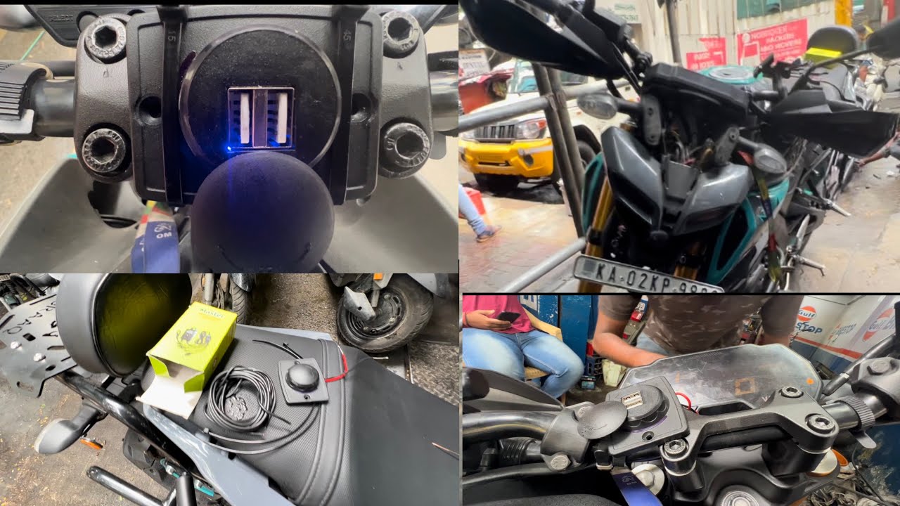 MT15 Charger mounting 🤗Mt15 modify - YouTube