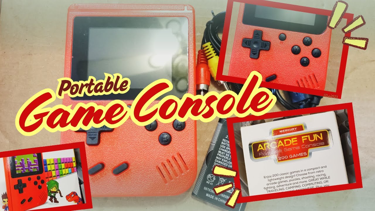Arcade Fun Portable Game Console 200 Games | Merkury Innovations - YouTube