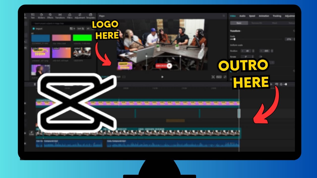HOW TO EDIT A VIDEO PODCAST -CAPCUT-TUTORIAL (EASY) STEP-BY-STEP *FREE ...