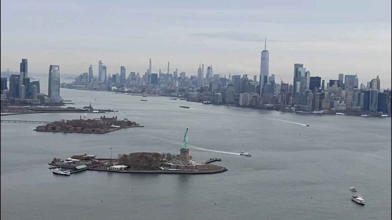 New York City Skyline via Helicopter 11-21-2023 - YouTube