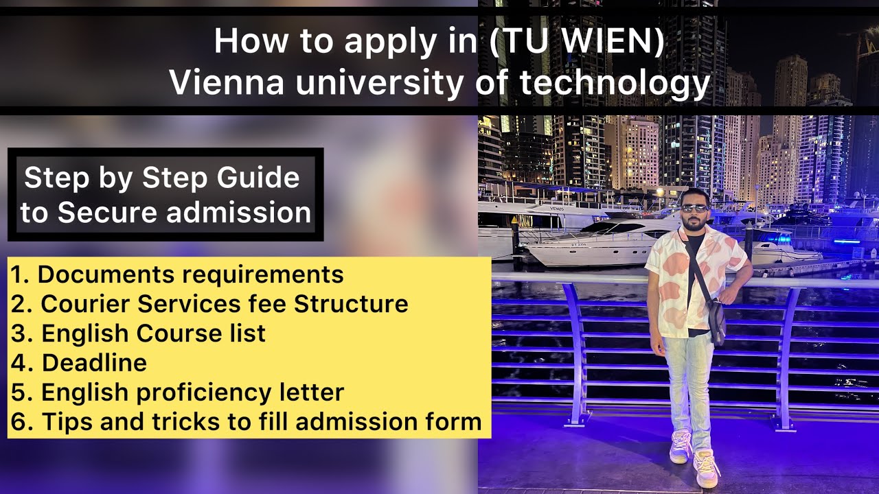 How to Apply to (TU Wien) Vienna University of Technology | Step-by ...