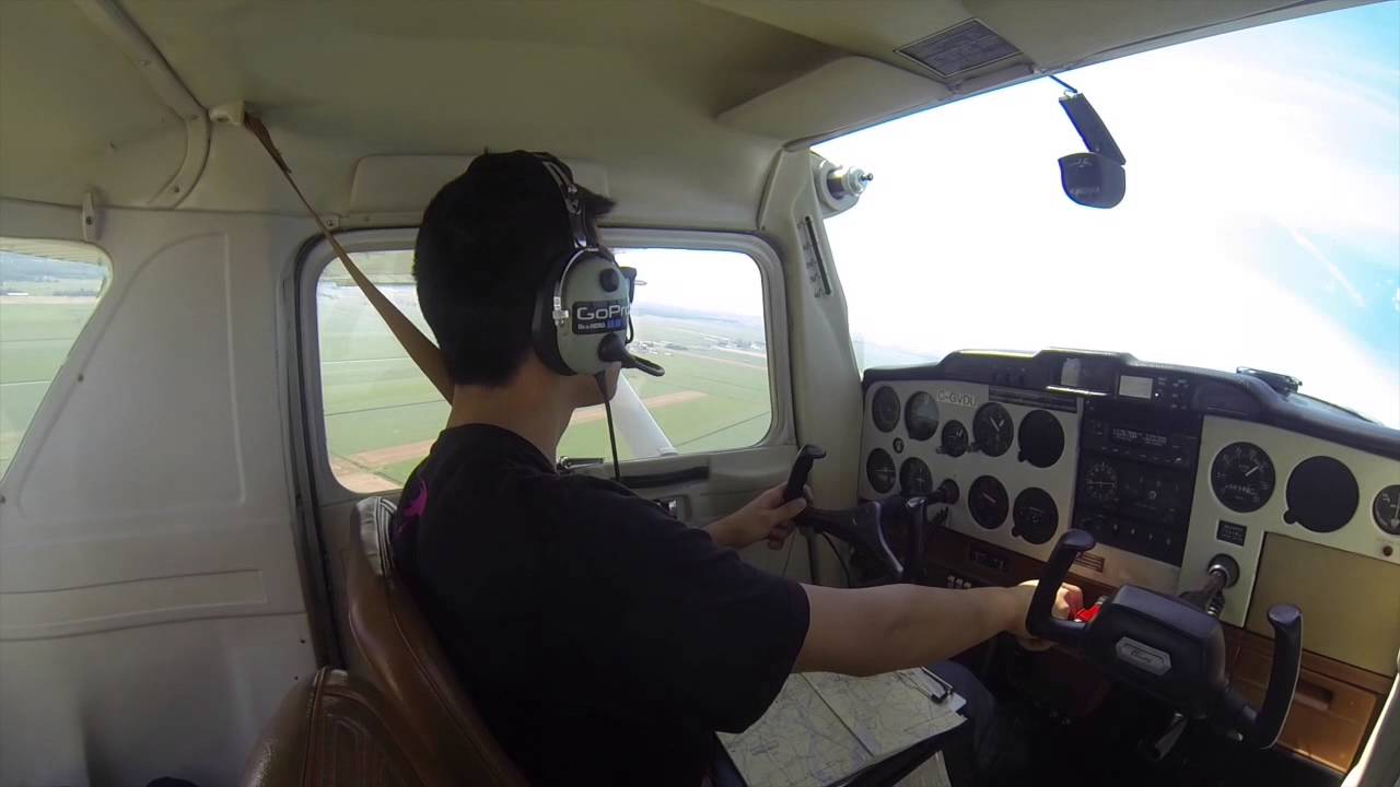 VFR 360 forced landing training - YouTube