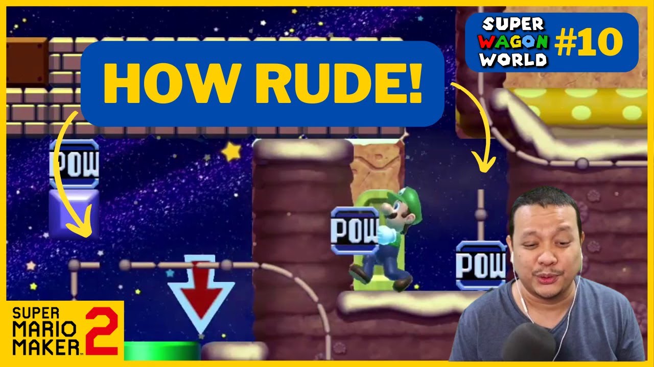 Broken Tracks? HOW RUDE! - Super Wagon World #10 - Super Mario Maker 2 ...