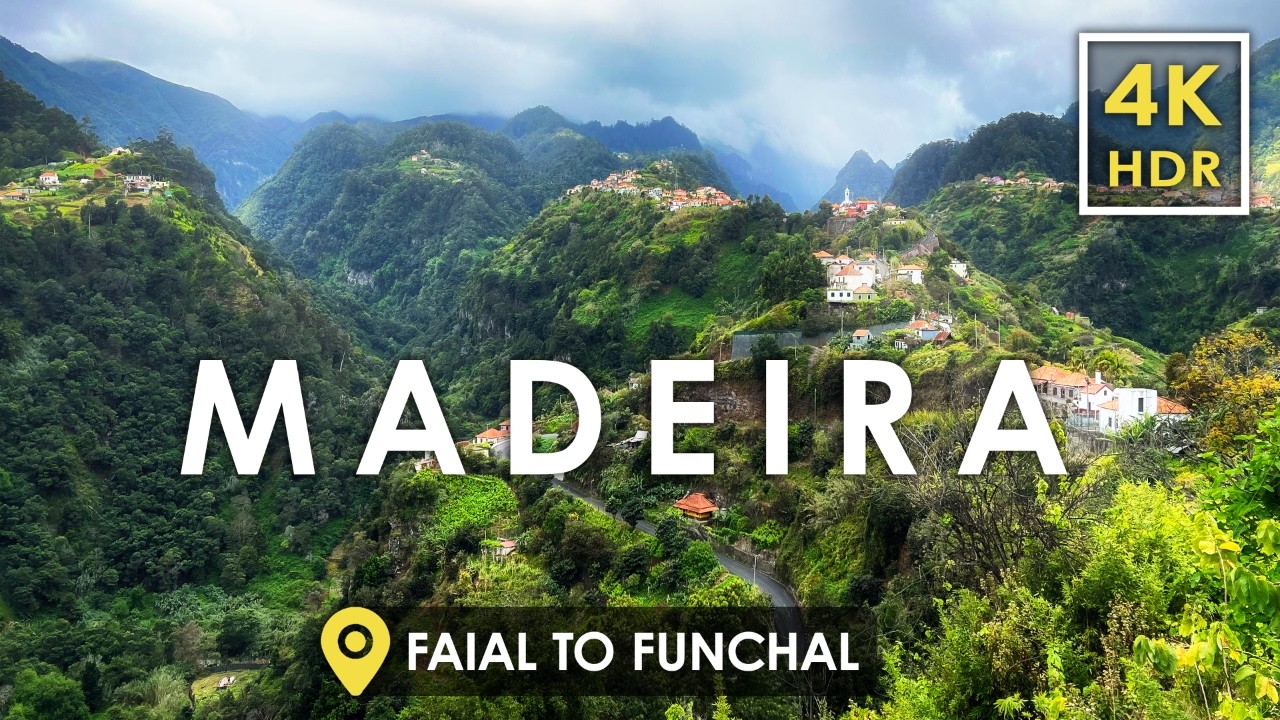 Madeira Portugal 4K Driving Tour: Faial to Funchal 🇵🇹 | Scenic Drive ...