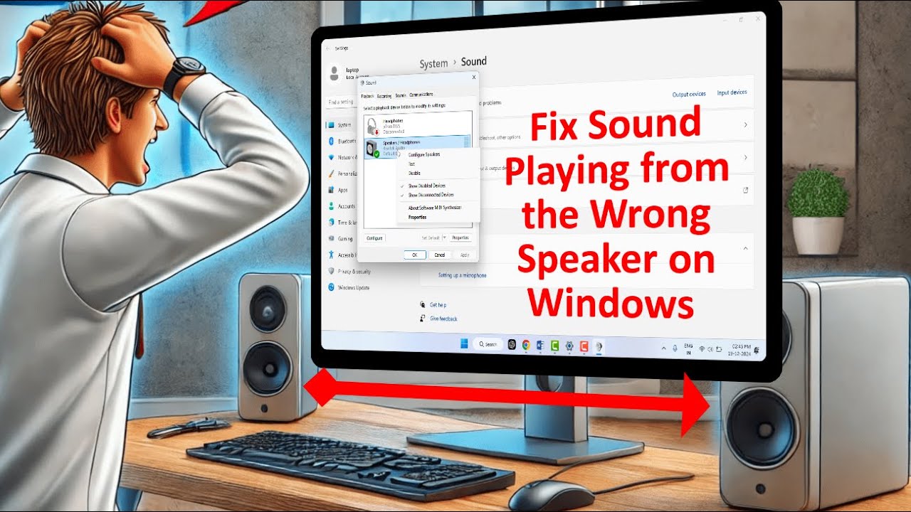 How to Fix Sound Coming Out of the Wrong Speaker on Windows 11/10 - YouTube