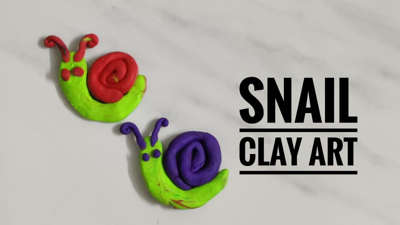 Snail Clay Art / How to make clay Snail / DIY Snail / Kids Craft ...