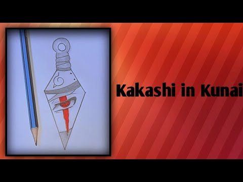 Easy to draw || How to draw kakashi in Kunai || Step by step - YouTube