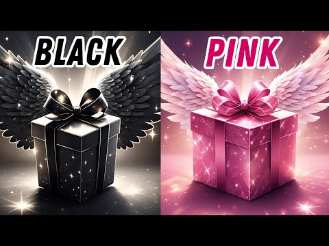 CHOOSE YOUR GIFT🎁🥵😭|| 2 GIFT BOX CHALLENGE| BLACK VS PINK #chooseyourgift #giftboxchallenge #games