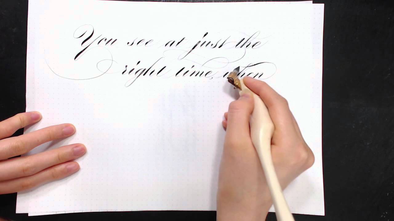 Romans 5:6 in Ornamental Script - YouTube