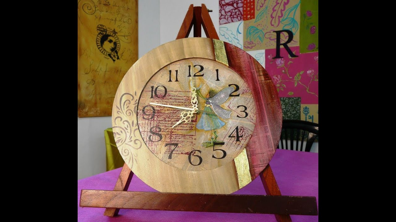 Cómo hacer un reloj con diversos materiales (1ra parte) - YouTube